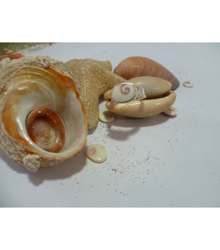 Sterling silver ring with the true Mediterranean Eye of Saint Lucia